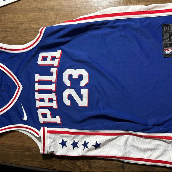 Nike | Shirts | Sixers Jimmy Butler Nike Jersey With Red And White Trim ...